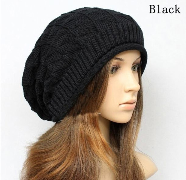 Fashion Winter Women Beanies Warm Knitting Hats Triangular Pattern ...
